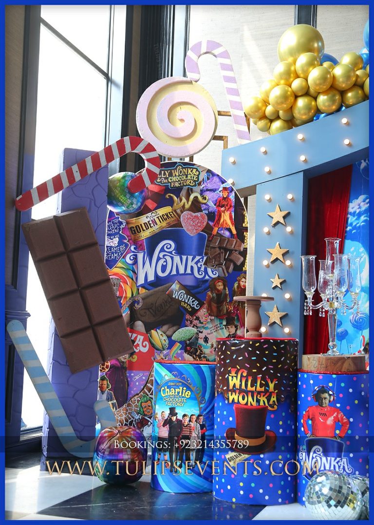 Willy Wonka Theme Party Decor in Lahore for Kids' Birthdays
