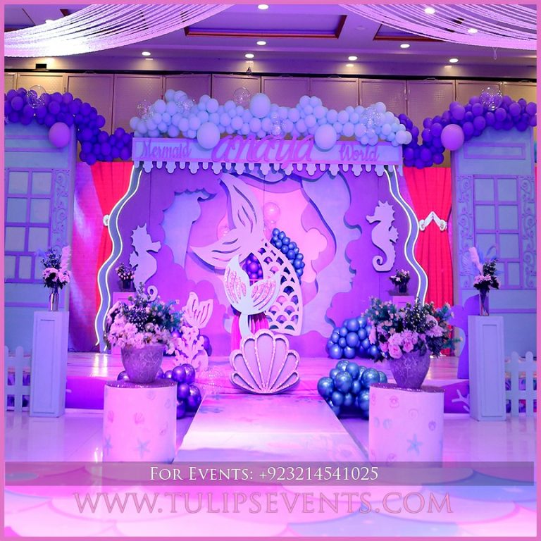 Little Mermaid Birthday Decor in Lahore | 2025 Theme